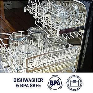 Anchor Hocking Heritage Hill Glass 0.5 Gallon Storage Jar, Set of 2