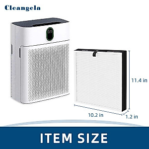 Cleangela HY4866 Air Purifier Replacement Filter 4-Set: Compatible with MORENTO HY4866, WESTHEY HY4866 and YIOU M1 Air Cleaner Purifiers- 4-Pack True HEPA Activated Carbon Filters + 4-Pack Pre-Filters