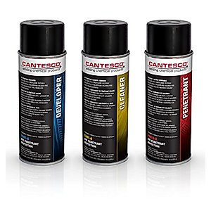 CANTESCO K803W White Dye Penetrant Kit, Water Washable 16 Fl Oz (Pack of 8)
