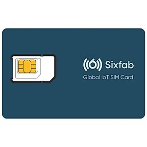 Sixfab IoT SIM Card | $10 Free Credit | Global Coverage | Pay-As-You-Go | Optional Data Packages | 4G/LTE & LTE-M (CAT-M1)