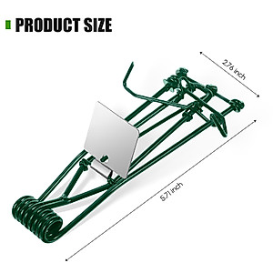 Jahy2Tech 8 Pack Mole Trap,Mole Traps That Kill Best,Gopher Trap Metal Tactical Rat Vole Traps Outdoor Reusable Effective Gopher Killer Mole Traps for Lawns, Green