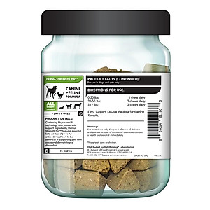VetriScience Derma Strength Pro - Skin Health & Hydration Supplement for Dogs & Cats - Supports Healthy Skin Barrier - Aids Allergy & Dry Skin for Dogs & Cats - 90 Chews