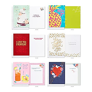 American Greetings Deluxe All Occasion Cards with Envelopes - Birthday, Thanks, Congrats and More (40-Count)