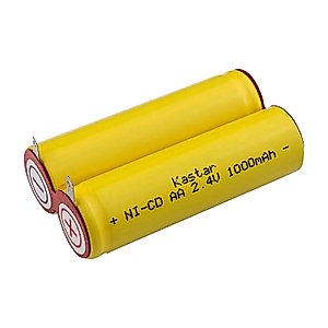 Kastar Ni-CD 2.4V 1000mAh Shaver Battery Pack Replacement for Most Norelco Philishave Remington Ronson Schic Shaver Razor Water Flosser