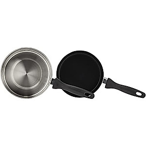 T-fal B1399663 Specialty Stainless Steel Double Boiler with Phenolic Handle Cookware, 3-Quart, Silver