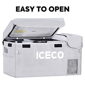 ICECO Insulated Protective Cover for GO20 21 Quart Insulated Transit Bag Portable Refrigerator Freezer Fridge 12 Volt Car Refrigerator Cover