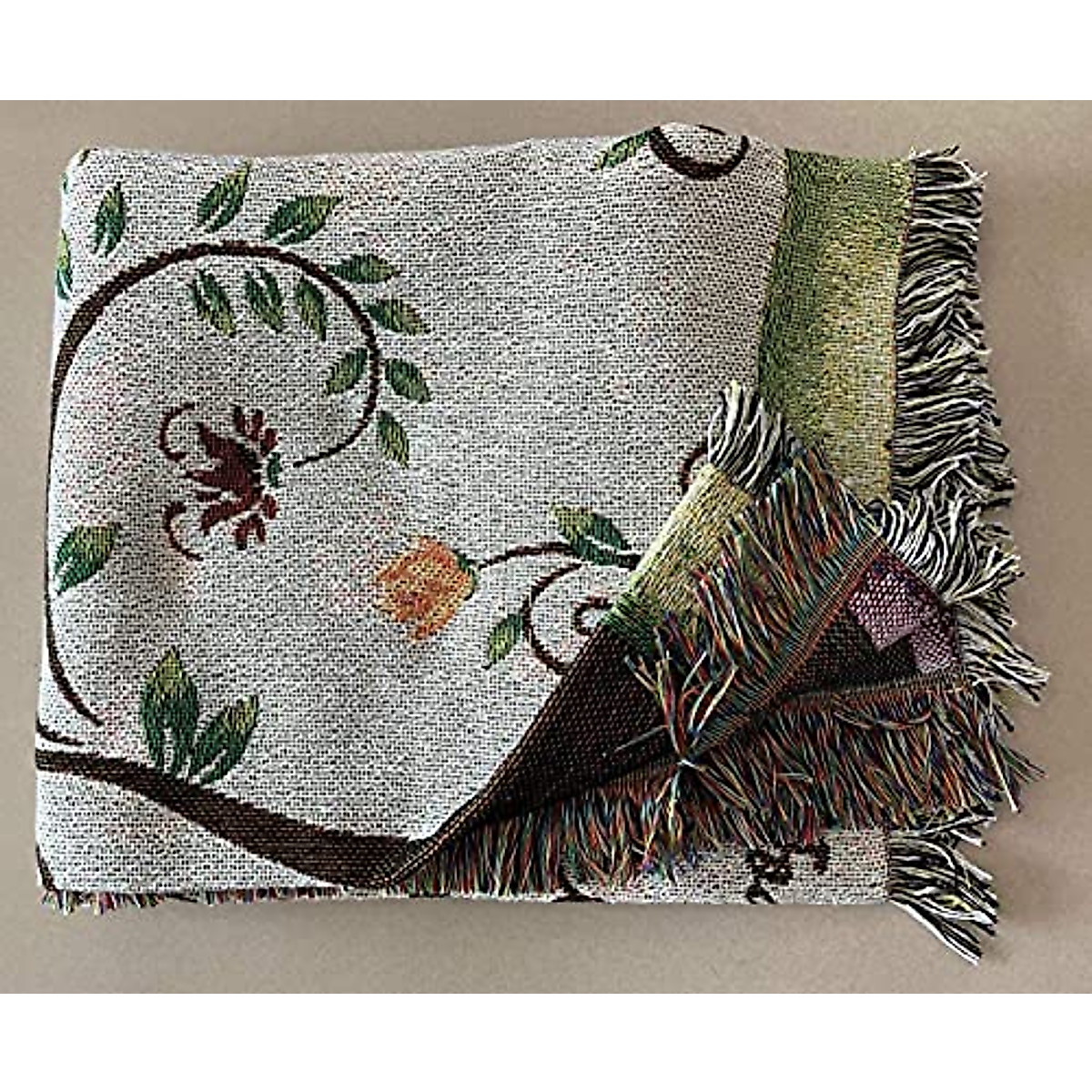 EZ.enjoy God Grant Me The Serenity Prayer Woven Tapestry Throw Blanket with Fringe 50 X 60 Inches