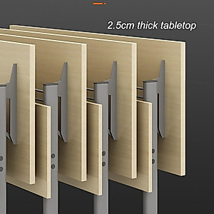Flip Top Mobile Training Table, Foldable Computer Table for Conference Rooms,Training,Media Centers,Classrooms,(Excluding Chairs) (Color : A, Size : 120 * 50 * 75cm)