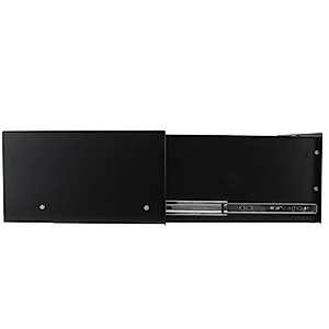 Penn Elcom 3235LK Standard Steel Rack Drawer for 5 Rack Spaces, 5U Sliding with Slam Latch & Keyed Lock, 14 Inch Deep Gear Storage
