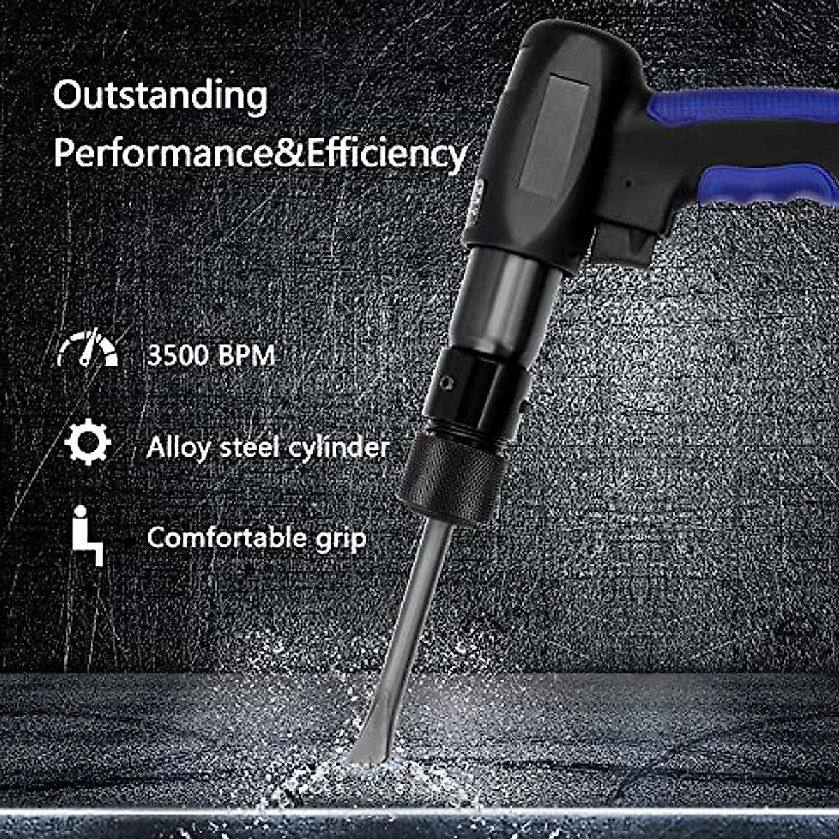 YON.SOU. 13-piece Air Hammer Set with 5pcs Chisels