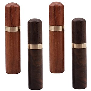 EXCEART 4Pcs Sandalwood Storage Box Wooden Needle Holder Crochet Hook Holder Yarn Needle Wooden Crafts Wood Crafts Sewing Needles Holder Needle case Sewing Tool Storage bin Mahogany