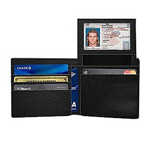 Ztion Unique Desige Pattern - Geometric Snake Skin Pattern, Slim Front Pocket Wallet Billfold RFID Blocking