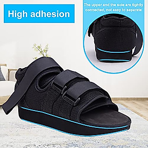 GHORTHOUD Post op Shoes for Broken Toe Medical Walking shoes Cast Foot Brace for Foot Surgery Operation,Fracture or Ulcer（Medium