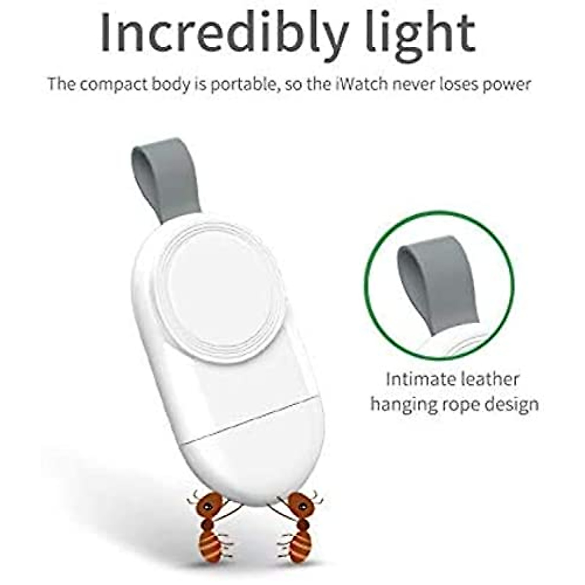 Charger for Apple Watch, Travel Car Charger, Portable USB Wireless Magnetic Fast Charging Compatible with for Apple Watch Series SE 8 7 6 5 4 3 2