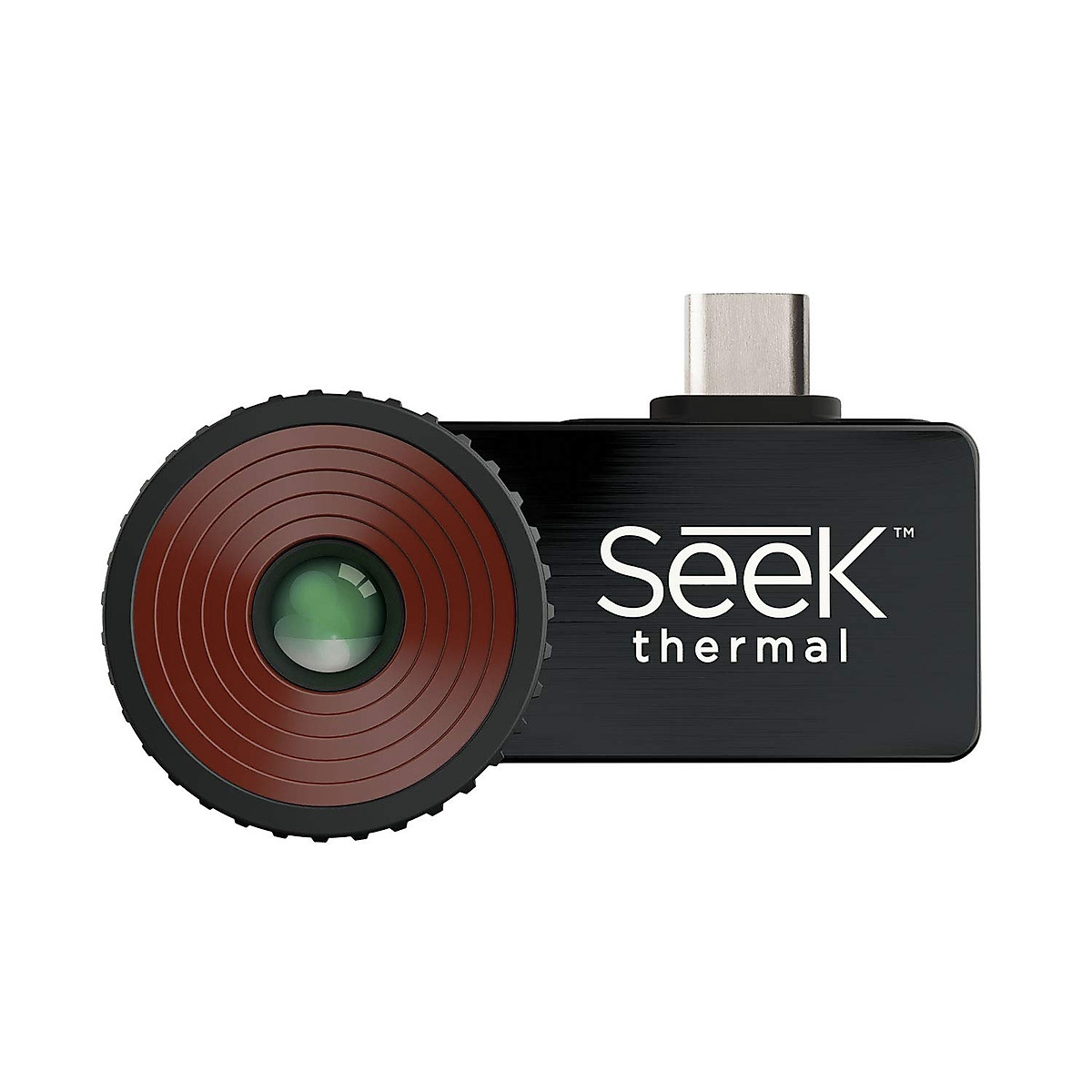 Seek Thermal CompactPRO – High Resolution Thermal Imaging Camera for Android USB-C,Black,Brown
