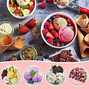 YQL 24oz Containers Replacement for Ninja Creami Deluxe Pints and Lids,Extra Pint Compatible with Ninja NC500 NC501 Series Creami Deluxe ice Cream Makers Dishwasher Safe(4 Color)