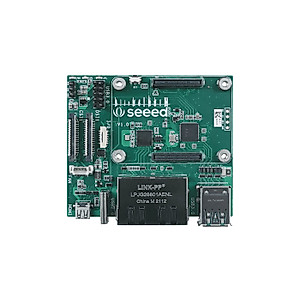Seeed Studio Dual Gigabit Ethernet NICs Carrier Board for Raspberry Pi Compute Module 4.
