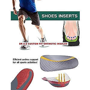 Rewind With Nature Arch Support Insoles for Men and Women, Orthotic Shoe Insoles, High Arch Support, Plantar Fasciitis Relief, Heel Pain, Overpronation, Flat Feet