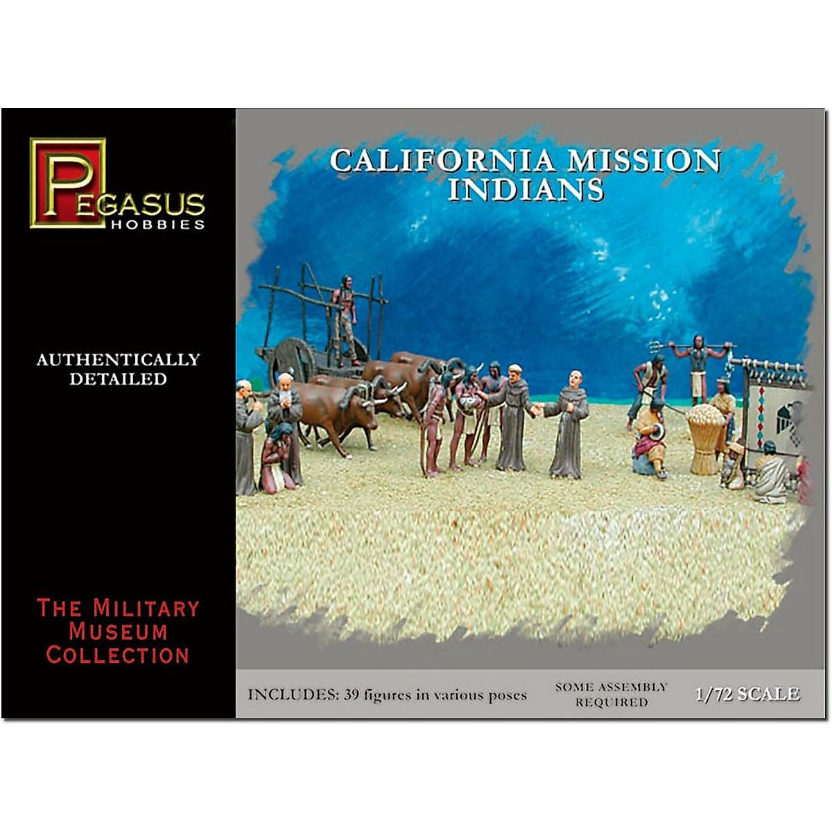 Pegasus Hobby 1/72 California Mission Padres & Indians Figure Model Kit
