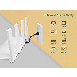 Monoprice - 109551 Cat5e Ethernet Patch Cable - Network Internet Cord - RJ45, Flat,Stranded, 350Mhz, UTP, Pure Bare Copper Wire, 30AWG, 14ft, Black