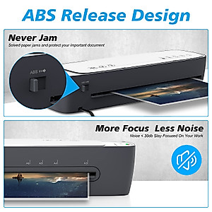 Laminator, 9-Inch Thermal Laminator Machine A4 Personal Lamination with Laminating Sheets for Teachers, 6 in 1 Mini Laminater for Home School Office Use