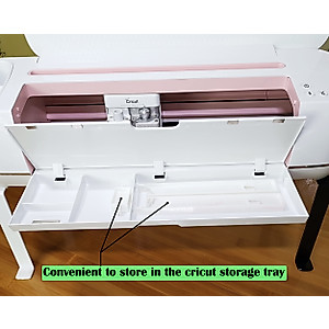 Extension Tray Compatible with Cricut Maker3 Maker and Explore Air3 Air2 Air,Cutting Mat Extender Support for Maker and Explore Air Series (White)