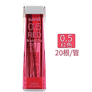 Uni NanoDia Color Mechanical Pencil Leads 0.5mm 7 Color Set, 7 Pack/total 140 Leads