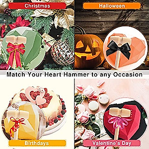 Wooden Hammers for Breakable Heart Hammer x75, Small Wooden Mallet, Mini Wooden Hammer for Chocolate Heart Mold, Kids Hammer Wood For Chocolate Breakable Bear Mold, Martillos de Madera Para Chocolate