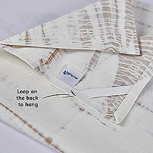 Folkulture Kitchen Towels or Dish Towels for Kitchen, 20x26 Inches Tea Towels with Hanging Loop or Hand Towels, Flour Sack Hand Towels or Farmhouse Kitchen Towels, 100% Cotton, Set of 3, Indie Smoke