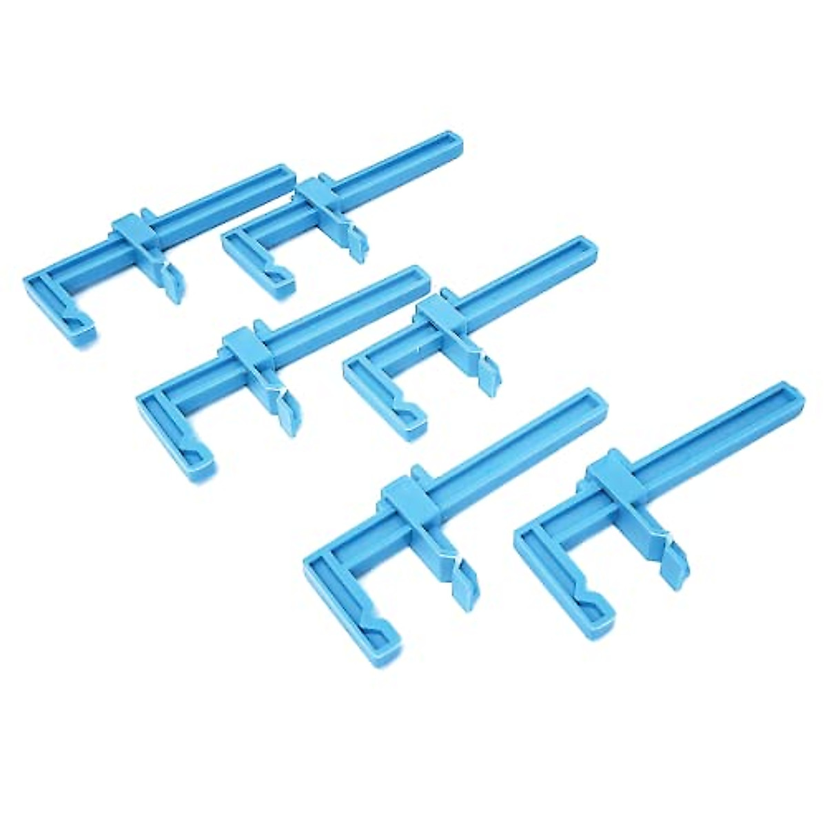 Excel Blades 3 Inch Plastic Bar Adjustable Clamps for Diorama, Made in the USA, Modeling Clamps, Hobby Tools for Model Building, Miniature Plastic Clamp, Made in USA, 6 Pack