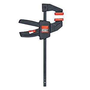 BESSEY EHK series Micro 4 1/2" Trigger Style Clamp, Fast Acting One Hand Woodworking Clamps for Wood working, Carpentry, Home Improvement, DIY, Construction Projects