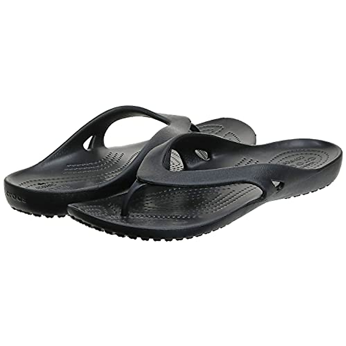 Crocs womens Kadee Ii Flip Flop, Black, 10 US