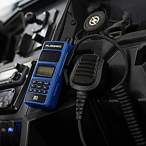 Rugged Single Side Radio & Hand Mic Mount for V3 RH5R RDH16 R1 GMR2 and Baofeng Handheld Radios