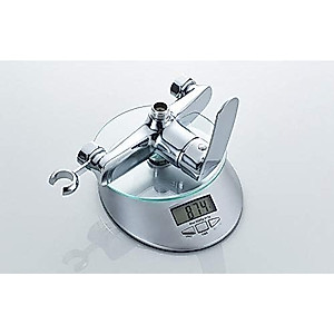 TECKI Kitchen Taps Bathtub Faucets Chrome Polished Finish Wall Mounted Shower Faucet Bathtub Handheld Shower Tap Mixer Bathroom Faucet