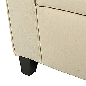 Christopher Knight Home Danbury Armed Fabric Storage Bench, Beige