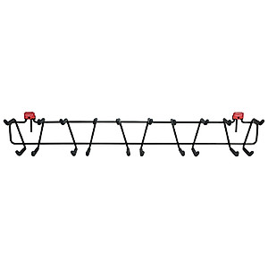 Rubbermaid Outdoor Storage Accessory Shelf (1 Pack); Mounted Basket Organizer (1 Pack); Tool Holder Accessory (1 Pack); 34 Inch Tool Rack (1 Pack)