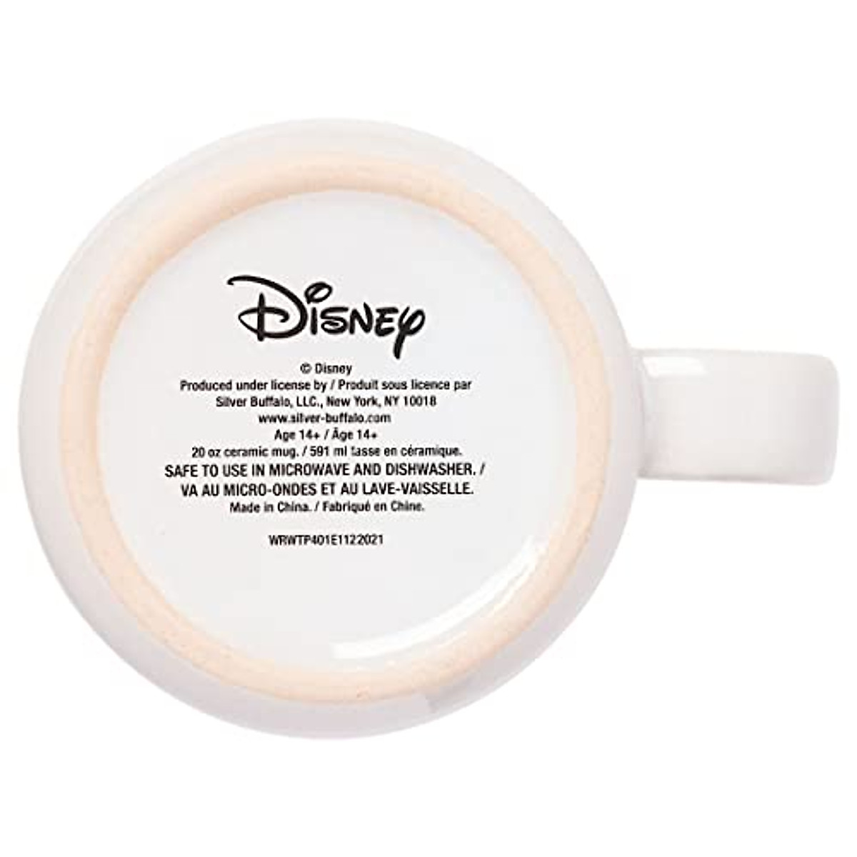 Silver Buffalo Disney Winnie the Pooh But First Hunny Piglet Ceramic Camper Mug, 20 Ounces