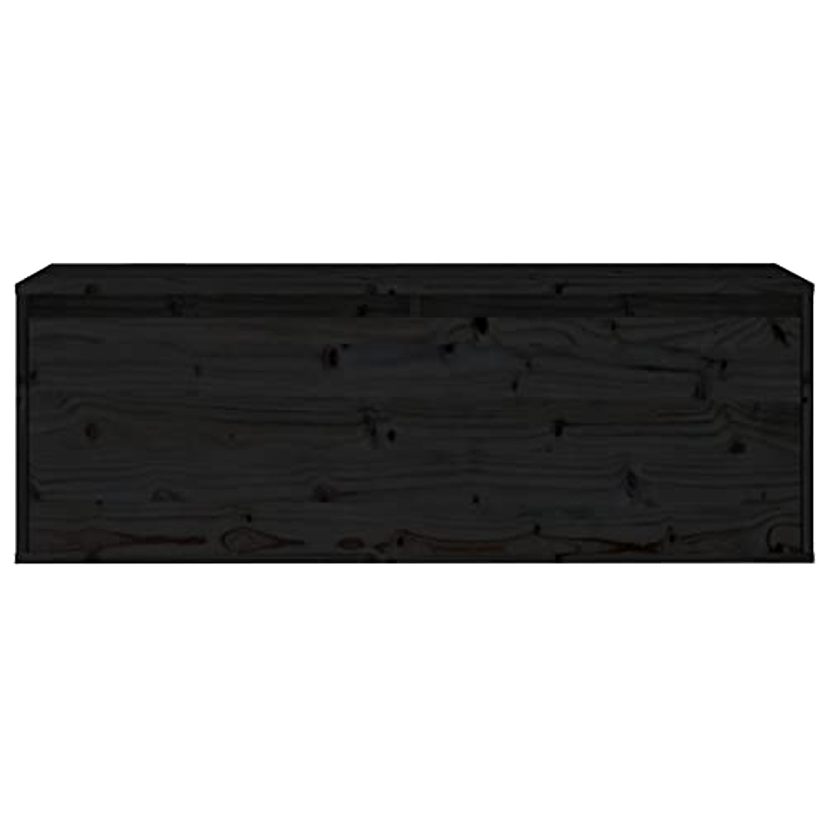 CHARMMA Wall Cabinet Black 39.4"x11.8"x13.8" Solid Wood Pine-5535
