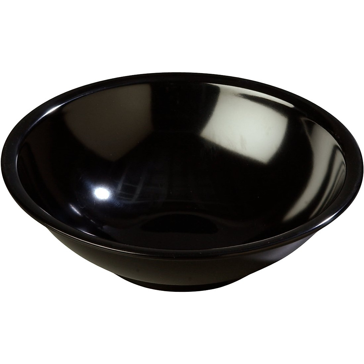 Carlisle FoodService Products 800B03 Melamine Salad Bowl, 27 oz, Black
