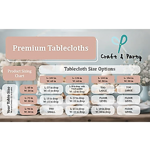 Craft And Party 10 Pack Rectangle Tablecloth, 90 x 132 Inch White Tablecloth, 8ft Rectangle Table Cloth, Polyester Fabric Washable Tablecloth for Home, Party, Wedding or Restaurant Use.