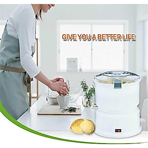 TINTAG Potato Peeling Machine, Fully Automatic Salad Rotator,Multifunction Potato Peeler Peeling Machine,Load-Bearing 1kg Potato Electric Peeling Machine,for Kitchen Fruits Vegetables