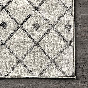 nuLOOM Zola Geometric Moroccan Area Rug, 5' x 8', Grey