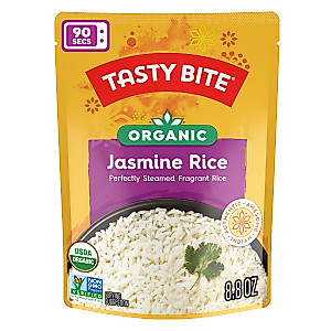 Tasty Bite Jasmine Rice, Microwaveable Cooked Rice, 8.8 Ounce (Pack of 12)