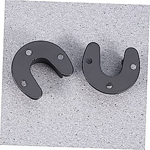 Cabilock 8pcs Curtain Rods Holders Shower Curtain Holders Shower Rod Holder Rod End Supports Metal Rod Socket Closet Rod Holder Stainless Steel Clothline Pole Pedestals Cloth Rod Holder