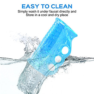 Male Masturbator Pocket Pussy Stroker Sex Adult Toys for Men,Manual Portable Transparent Oral Sex Handjob Glans Training Tool Open-Ended Penis Sleeve with Vagina Textured for Male Blowjob Toy