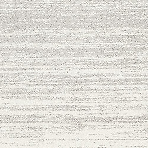 SAFAVIEH Adirondack Collection Area Rug - 8' x 10', Ivory & Silver, Modern Ombre Design, Non-Shedding & Easy Care, Ideal for High Traffic Areas in Living Room, Bedroom (ADR113B)
