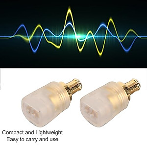 Headphone Cable Connector, Universal Lossless Sound Small Impact Resistant A2DC to 0.78mm 2 Pin Adapter Male to Female for CKR90 for CKS1100 for E70 for LS400 (Transparent)