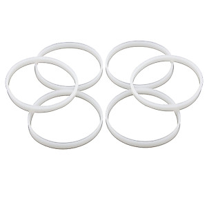 (6 PCS) Ninja Blender Rubber Gaskets Fit for Model BL480 BL680 BL910 CT680 BL455, BL455-30, BL580, 1000W White Replace for Nutri Blender