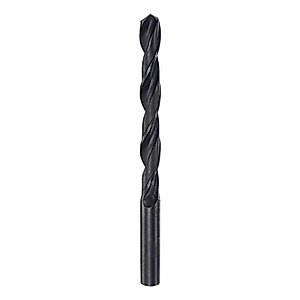 uxcell 6542 High Speed Steel Straight Shank Twist Jobber Drill Bit, Fully Ground Black Oxide Drill Bits 8.5mm Drill Diameter 115mm Total Length 1 Pcs