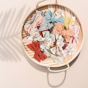 24 PCS Baby Girls Hair Clips Set,Hair Bows Barrettes Handmade Accessories Alligator Clip for Babies Infant Toddlers Little Kids Teens